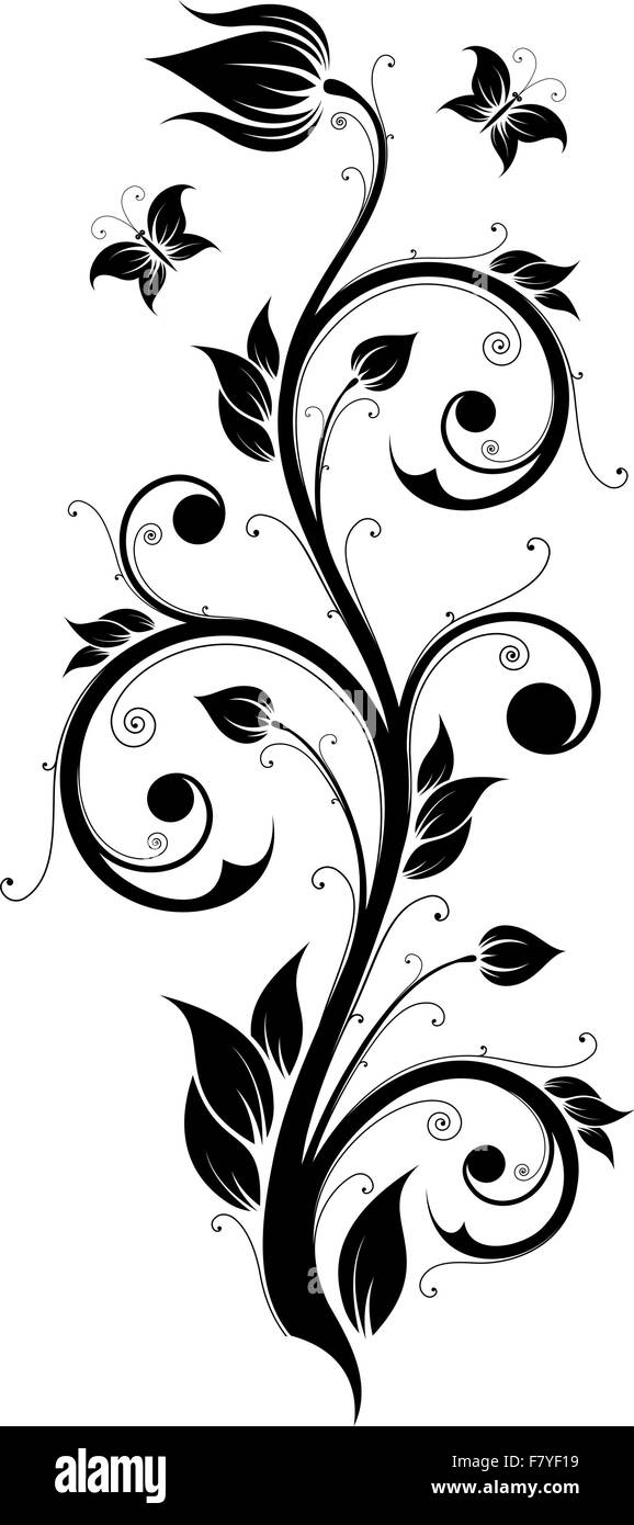 Floral Design Ornament Stock Vector Image & Art - Alamy