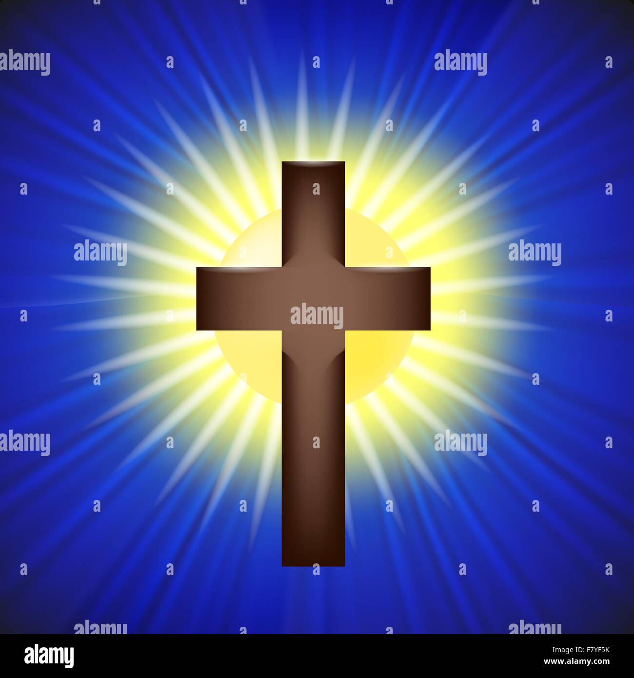 Shining Cross Background Stock Vector Image & Art - Alamy