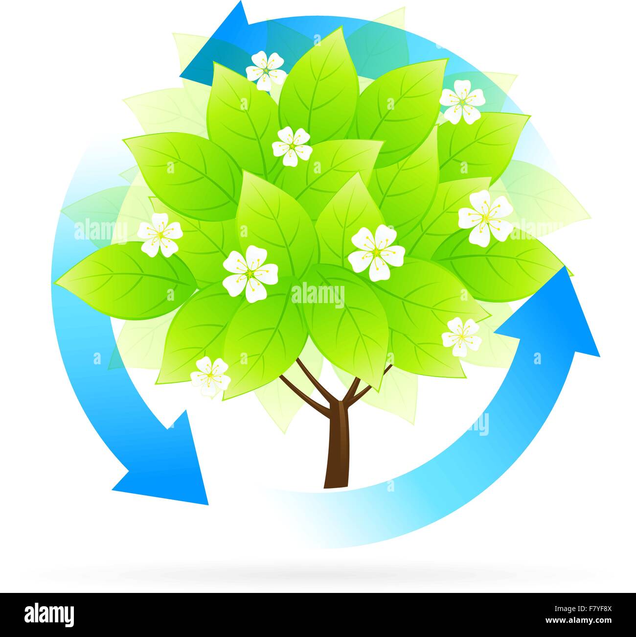 Tree ecological Stock Vector Images - Alamy