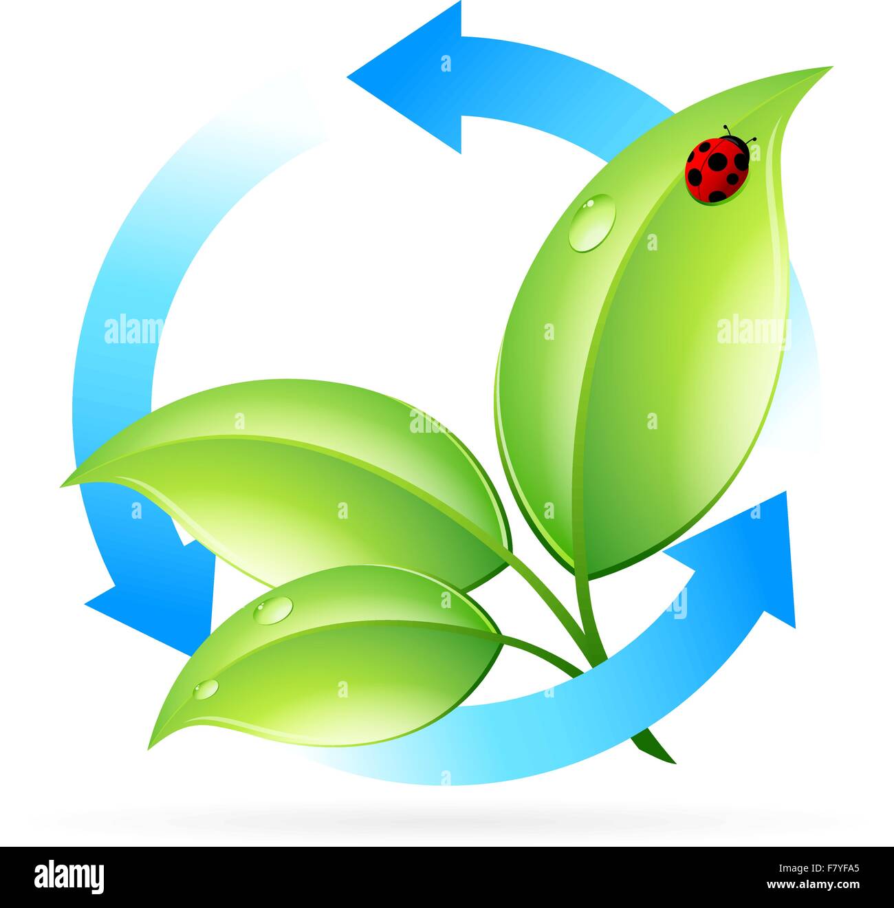 Logo Nature Recycle Stock Vector Image & Art - Alamy