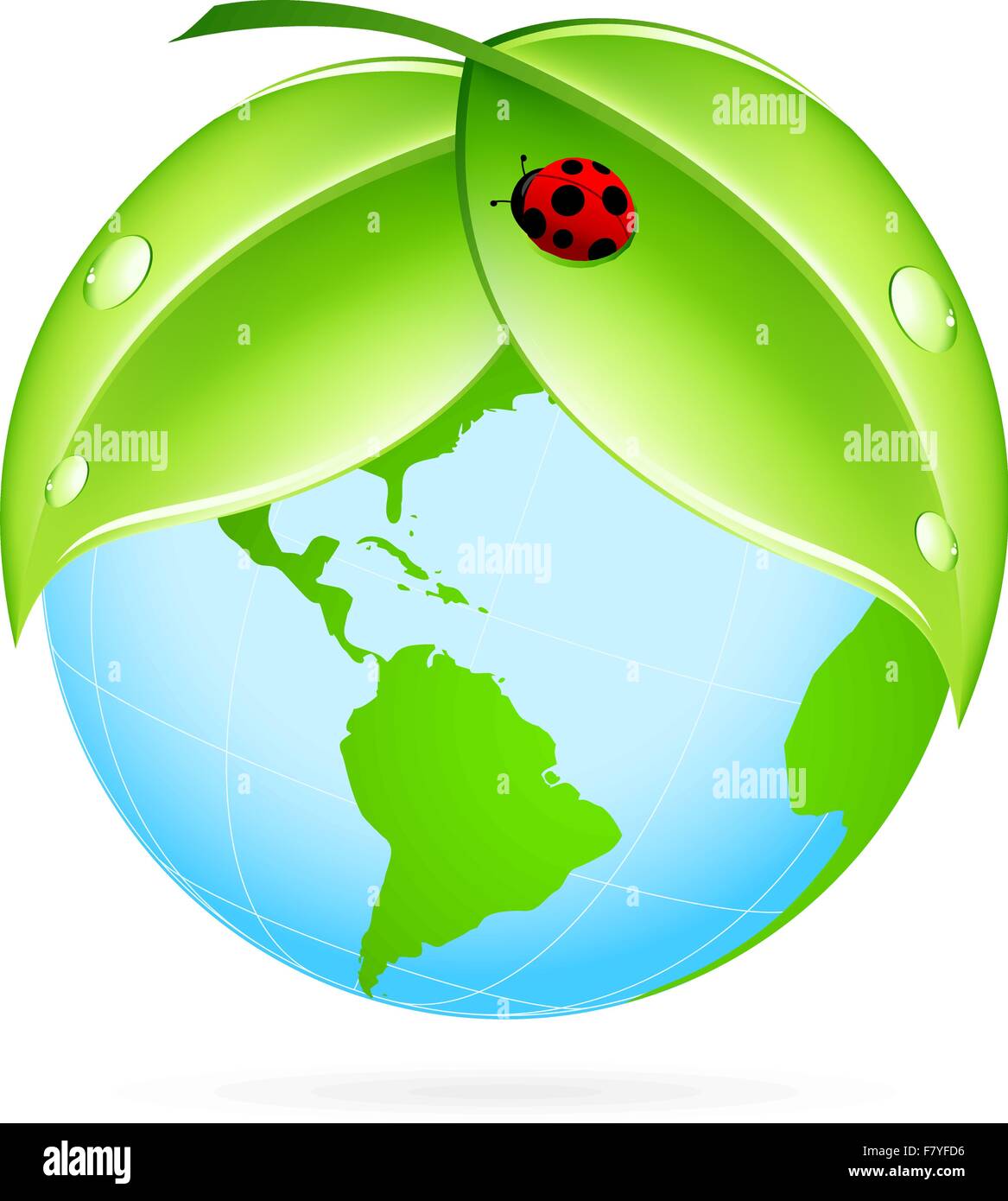 Green Earth Icon Stock Vector Image & Art - Alamy