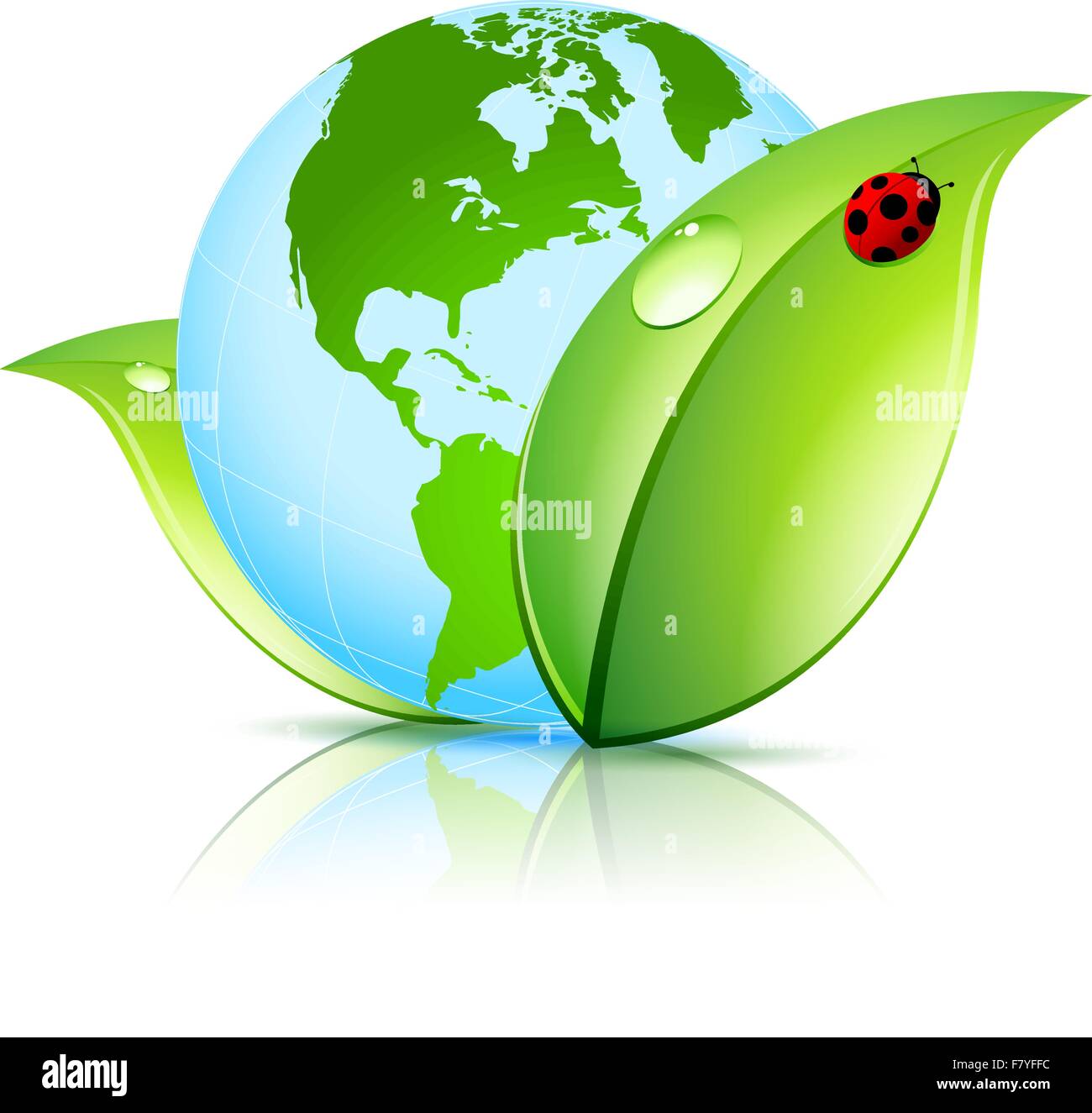 World green logo hi-res stock photography and images - Alamy