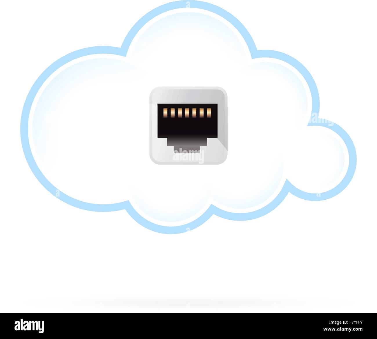 Cloud Computing Icon Stock Vector Image And Art Alamy
