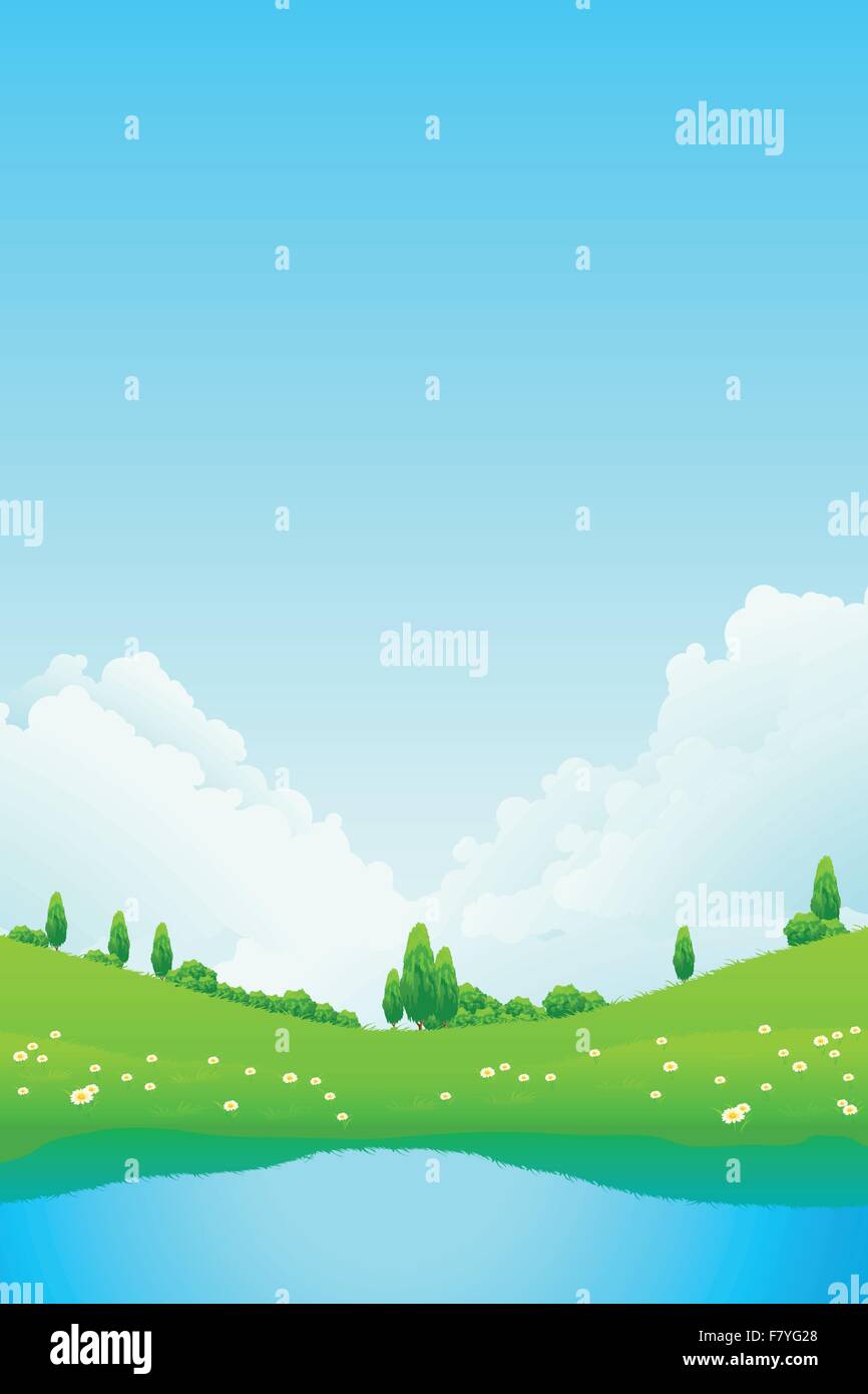 Foliage lake Stock Vector Images - Alamy