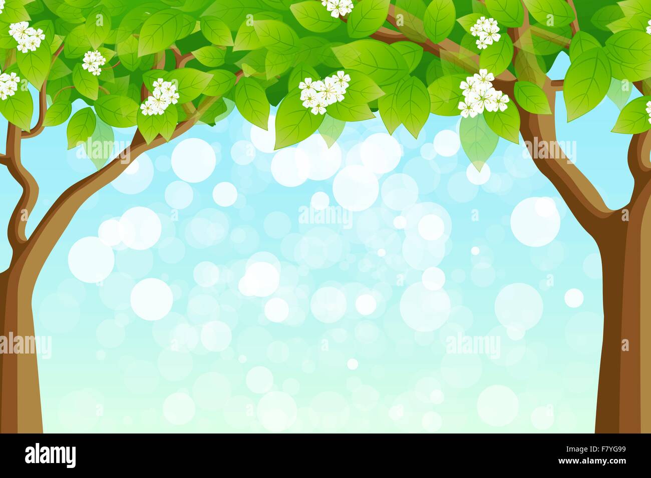 Green Tree Frame Stock Vector Image & Art - Alamy