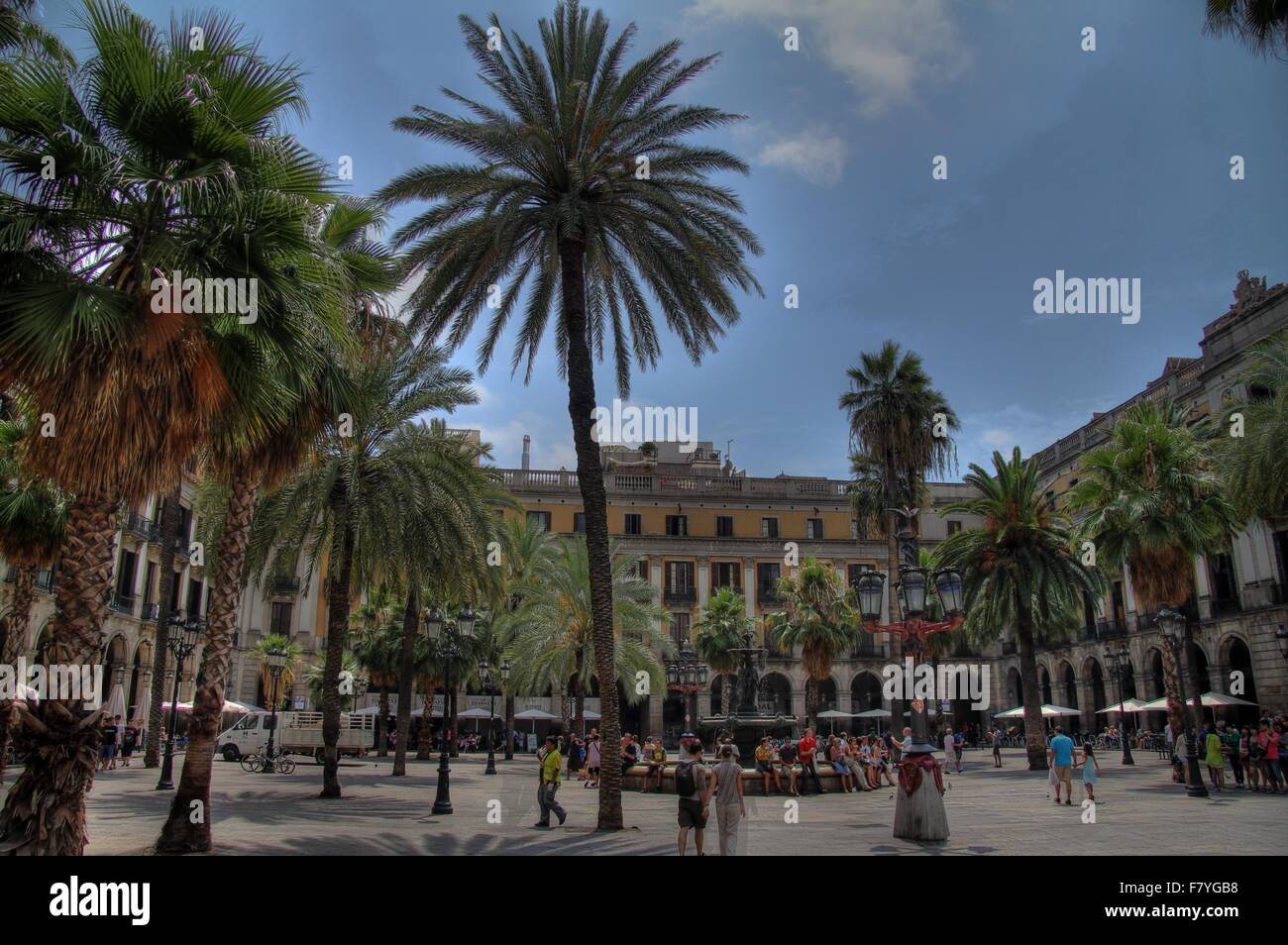 Placa reial in evening hi-res stock photography and images - Alamy