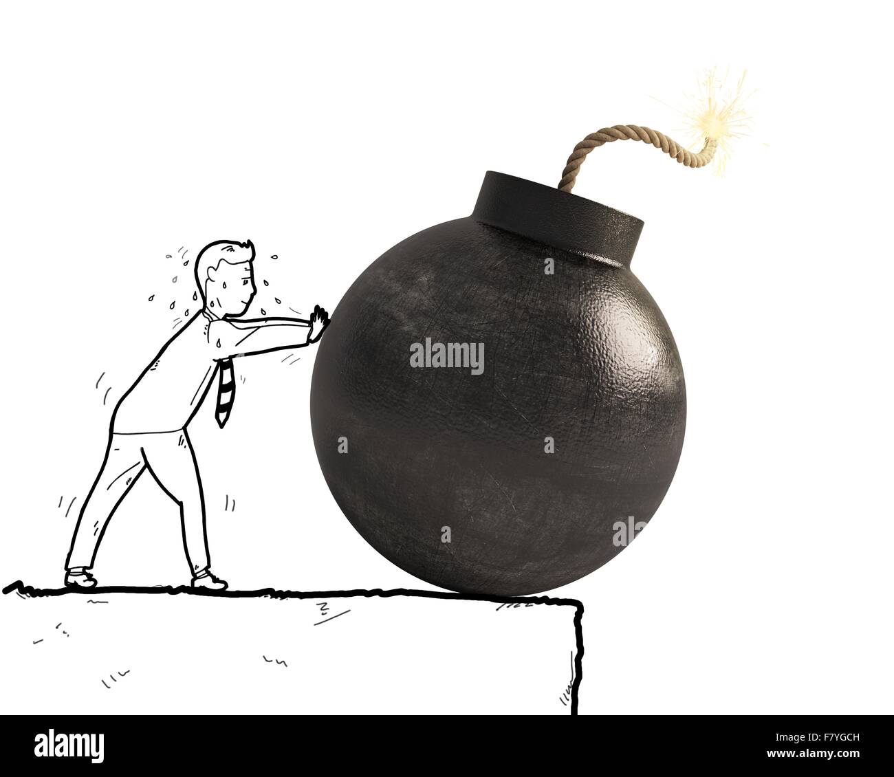 Problem solving concept man Cut Out Stock Images & Pictures - Alamy