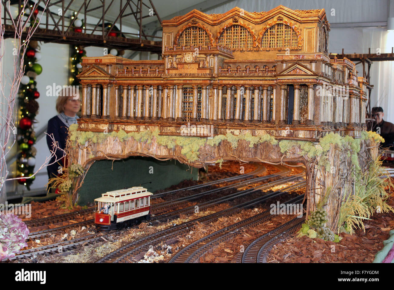 New York Botanical Garden's Holiday Train Show Stock Photo - Alamy