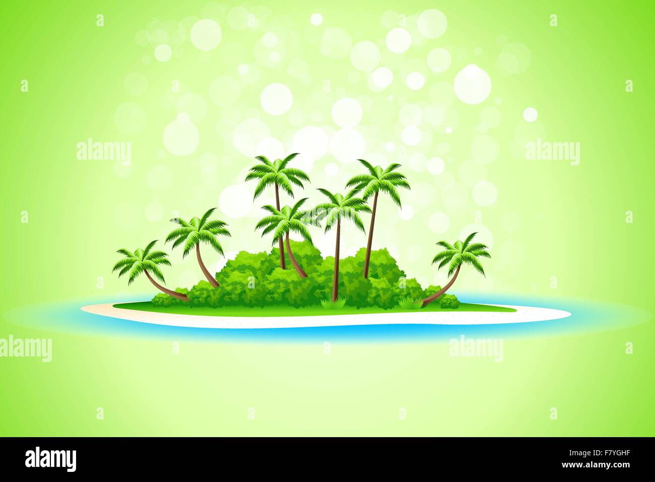 Tropical island Stock Vector Images - Alamy