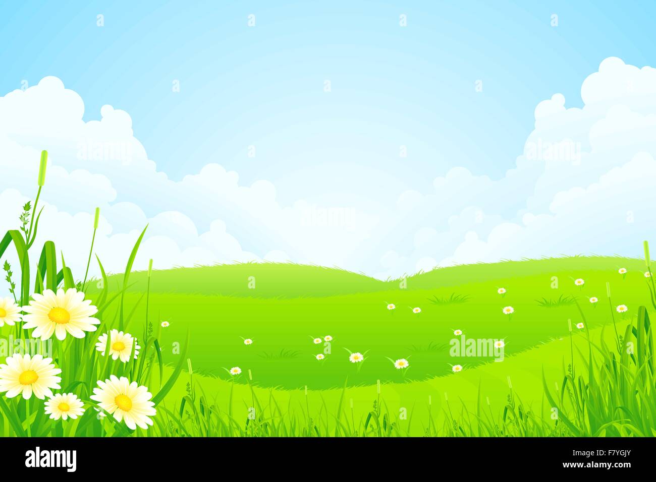 Green Nature Landscape Stock Vector Image & Art - Alamy