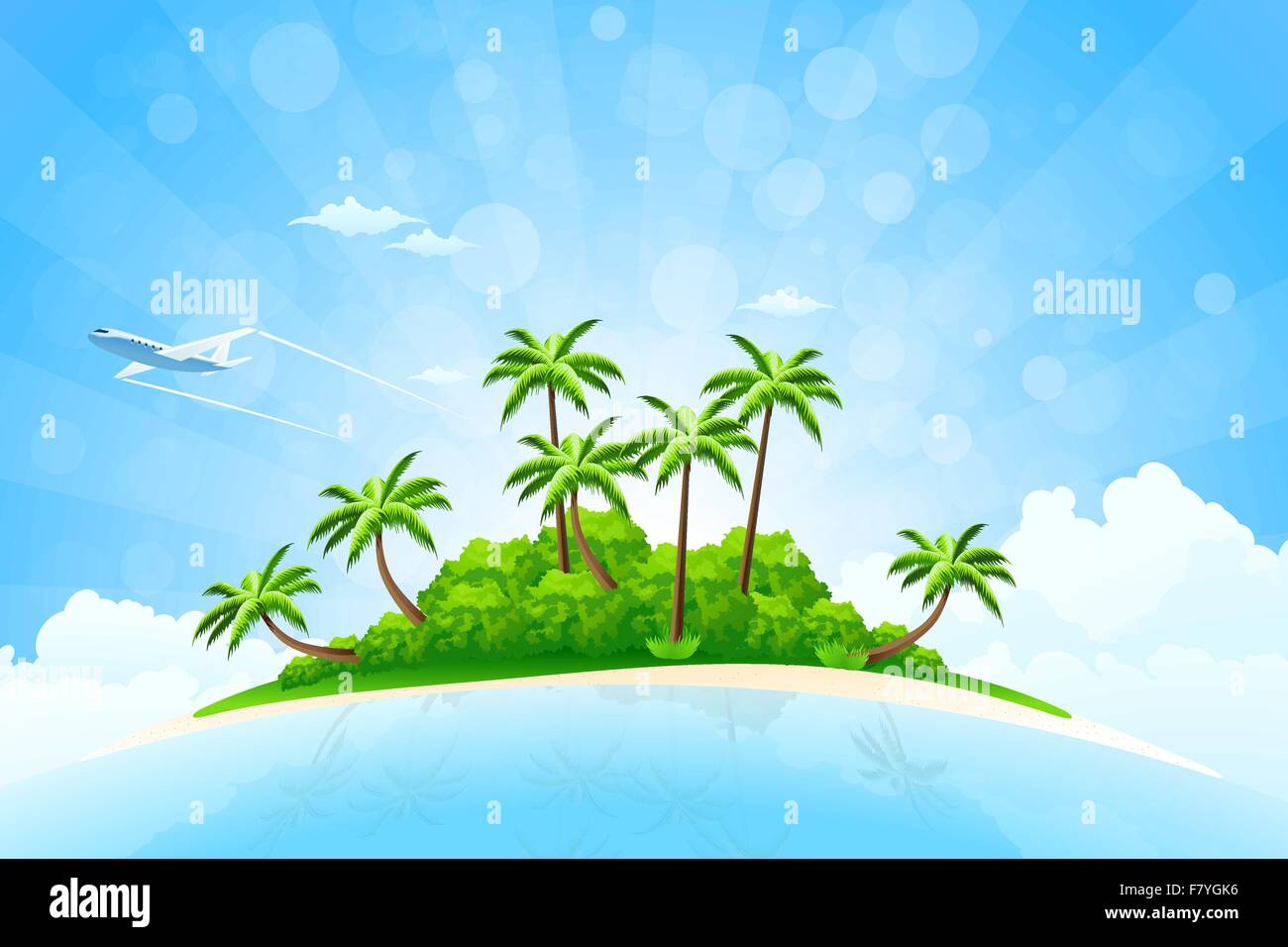 Tropical beach sea sand Stock Vector Images - Alamy