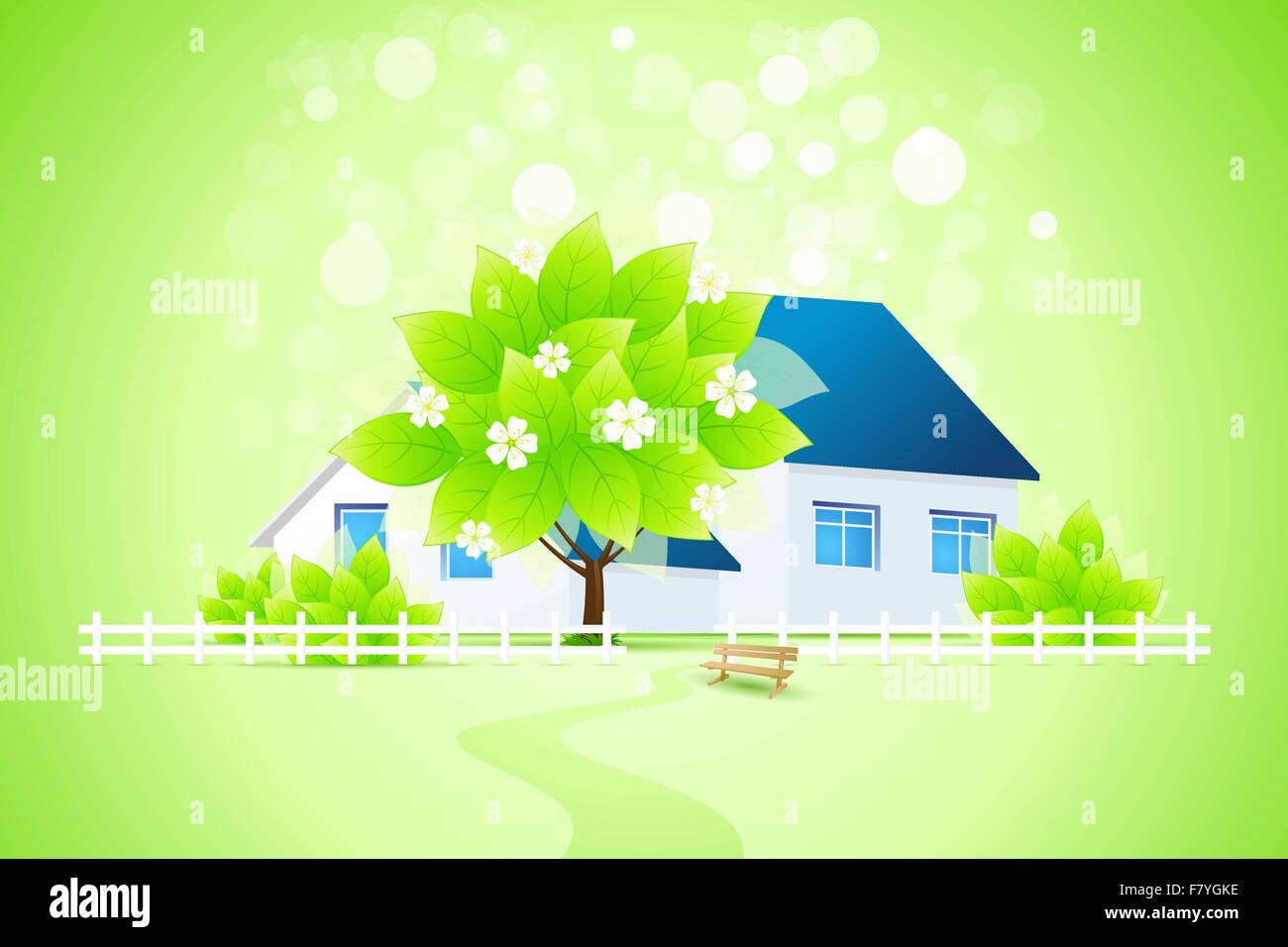 Blue flower color on Stock Vector Images - Alamy