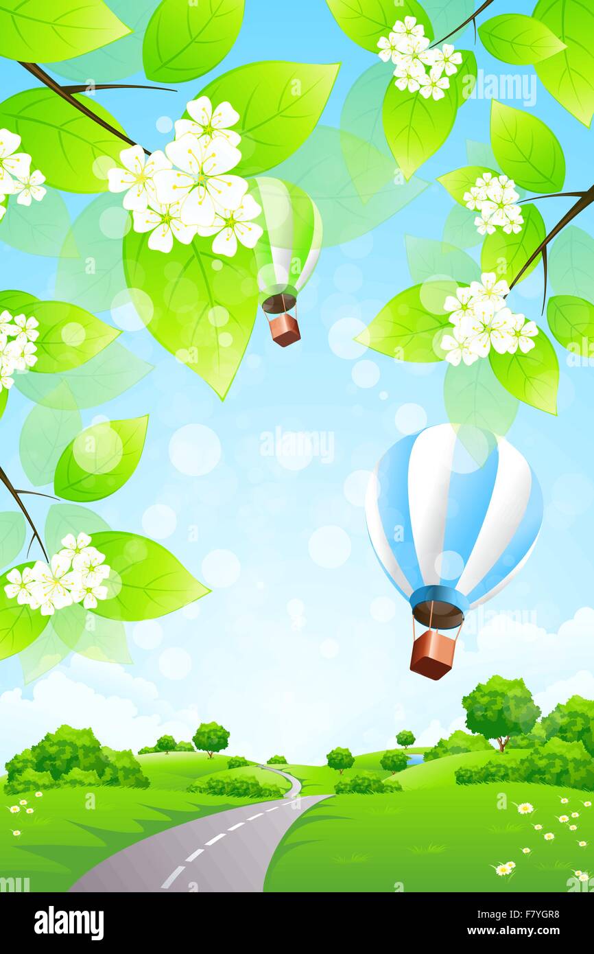 Tree balloons Stock Vector Images - Alamy