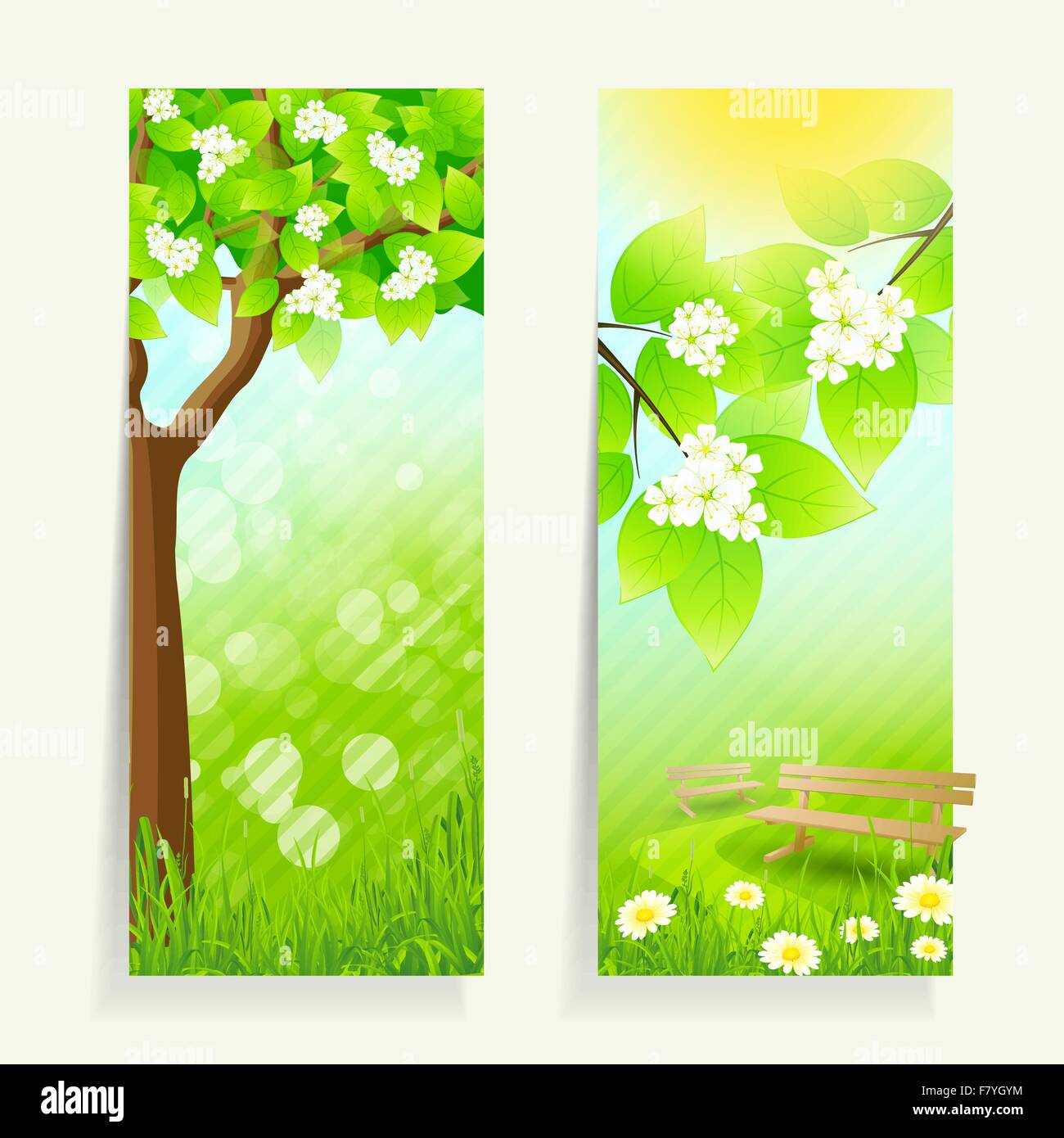Two Vertical Banners Stock Vector Image & Art - Alamy