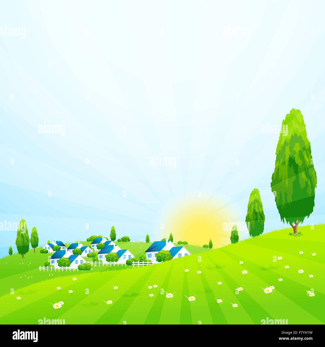 Bush village Stock Vector Images - Alamy