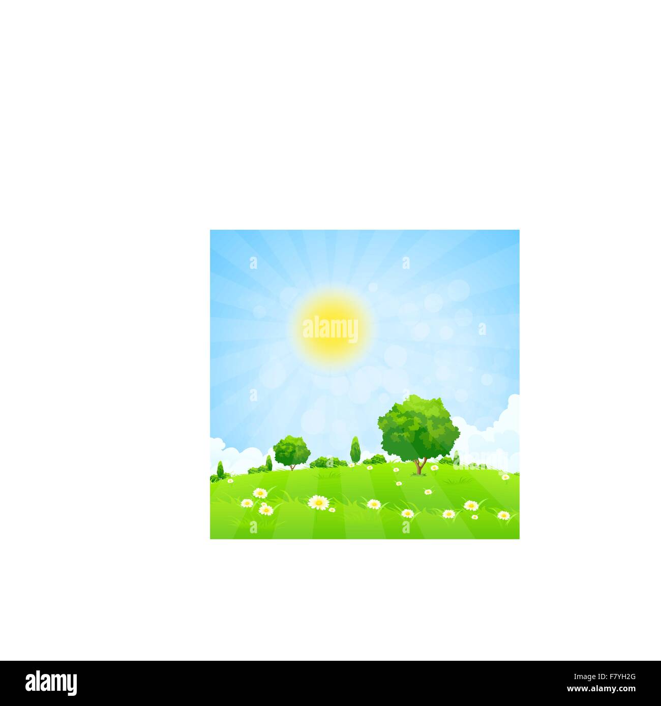 Tree sky cloud Stock Vector Images - Alamy
