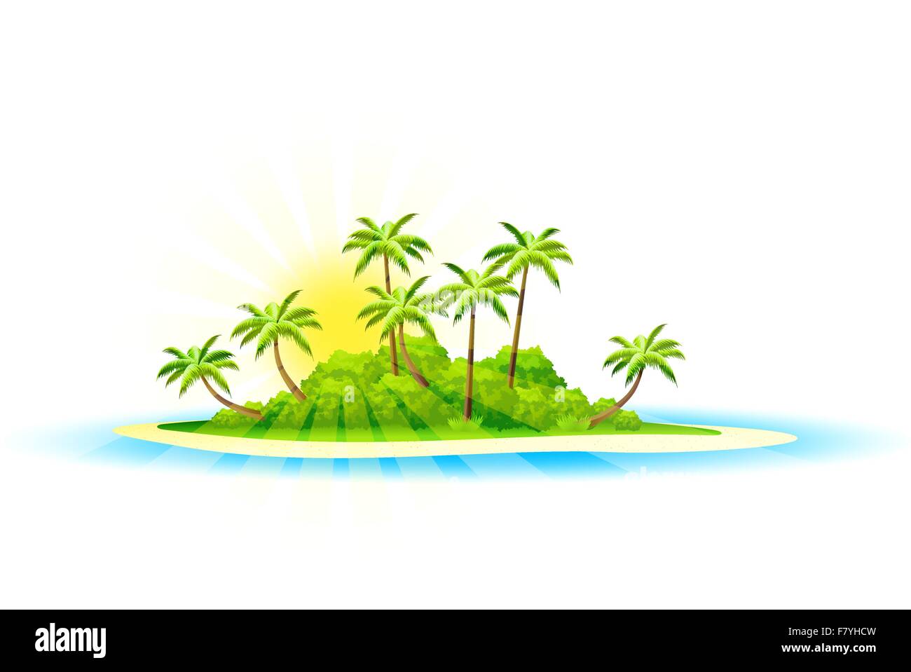 Tropical Island Background Stock Vector Image & Art - Alamy