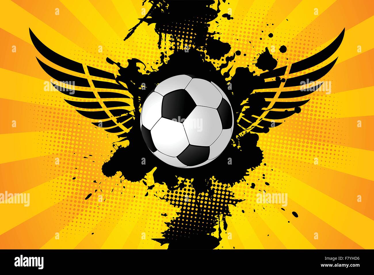 Grunge Soccer Ball Stock Vector Image & Art - Alamy