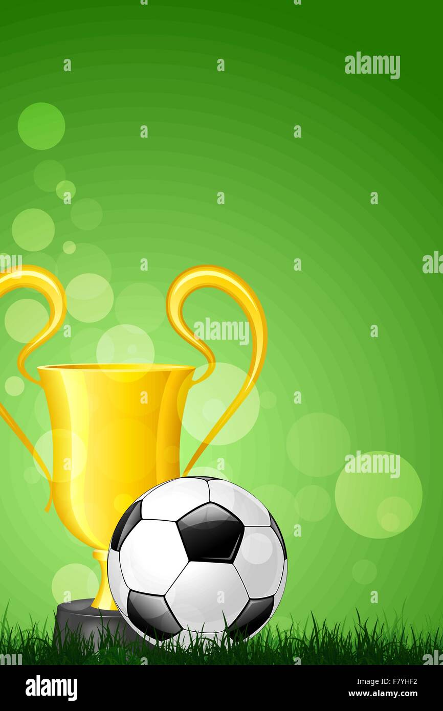 Gold soccer ball on Stock Vector Images - Alamy