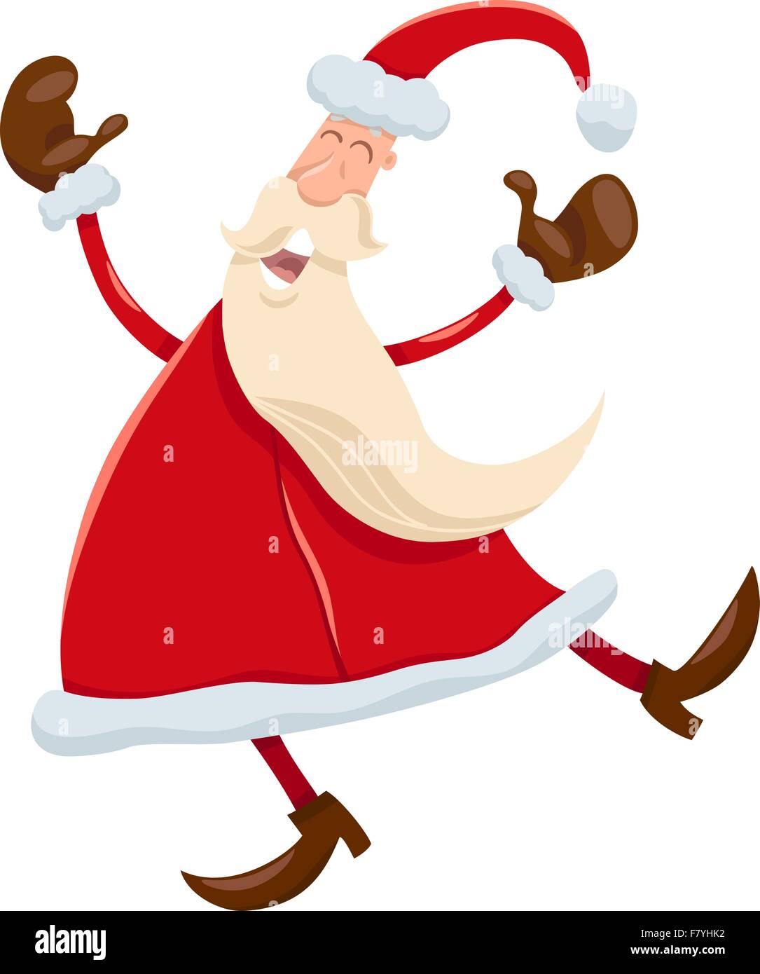 santa claus cartoon illustration Stock Vector Image & Art - Alamy
