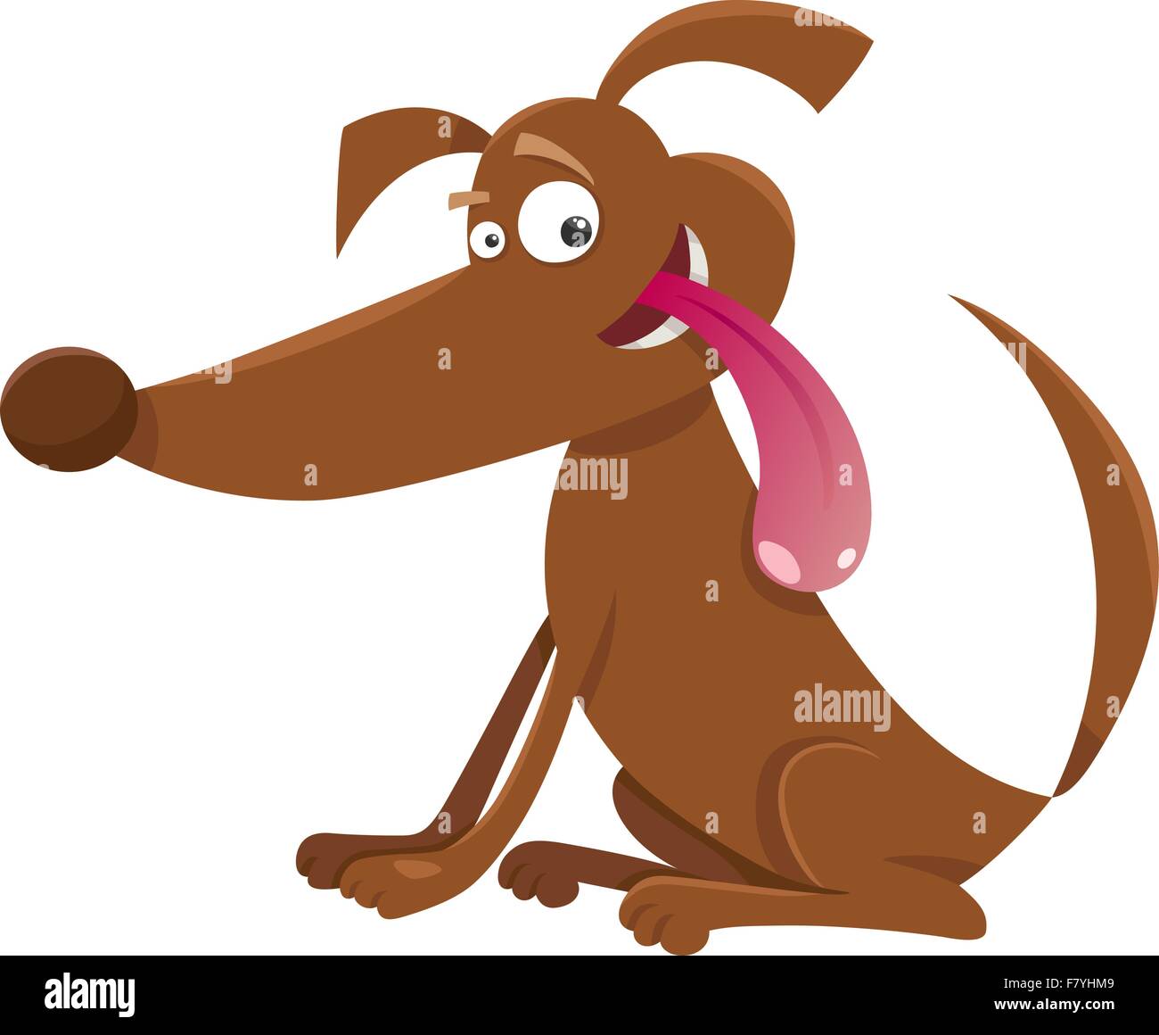 playful dog cartoon illustration Stock Vector Image & Art - Alamy