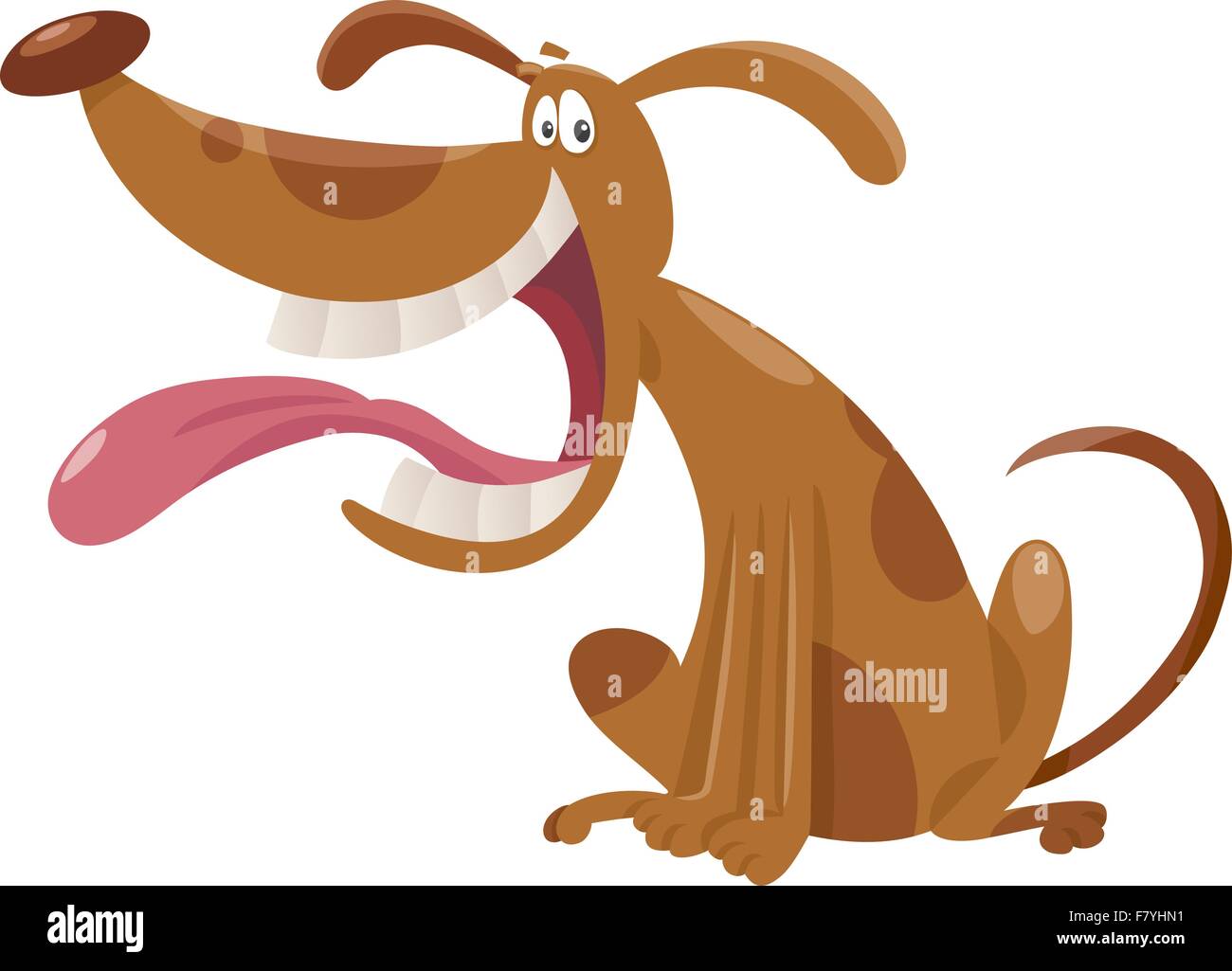 Spotted dog cartoon Cut Out Stock Images & Pictures - Alamy