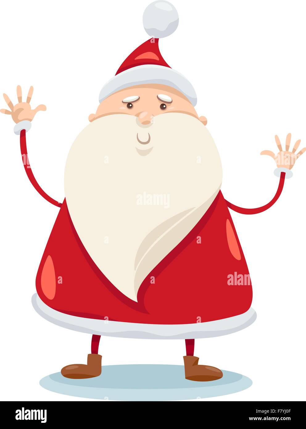 cute santa claus cartoon illustration Stock Vector Image & Art - Alamy