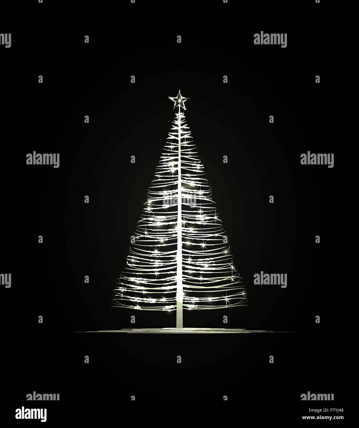 Christmas tree background vector Stock Vector Images - Alamy