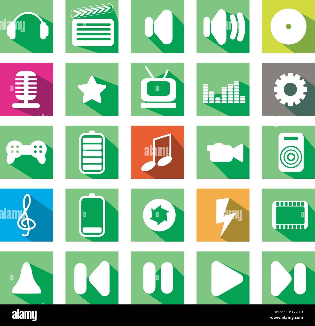 Movie media manager icon hi-res stock photography and images - Alamy