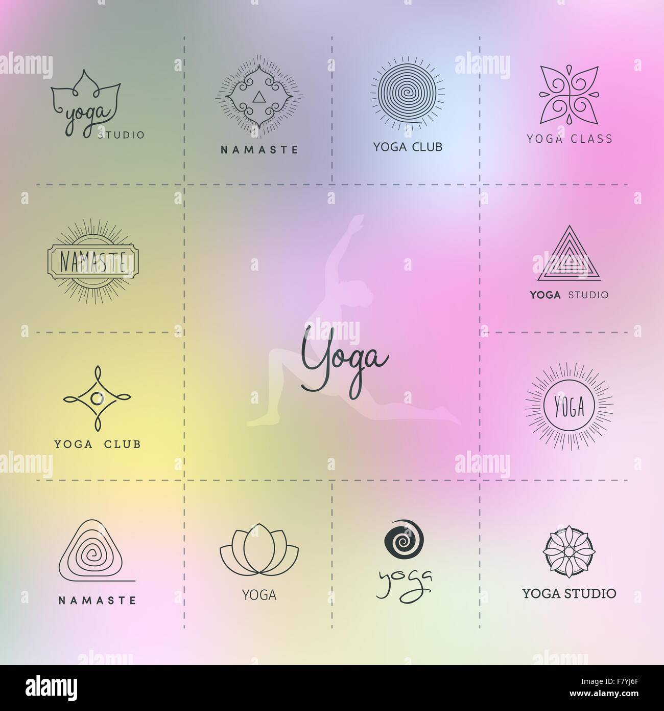 Yoga Studio Logos Yoga Anf Wellness Logo Design