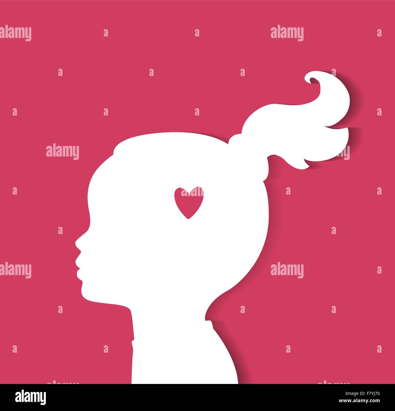 Human character heart shape Stock Vector Images - Alamy