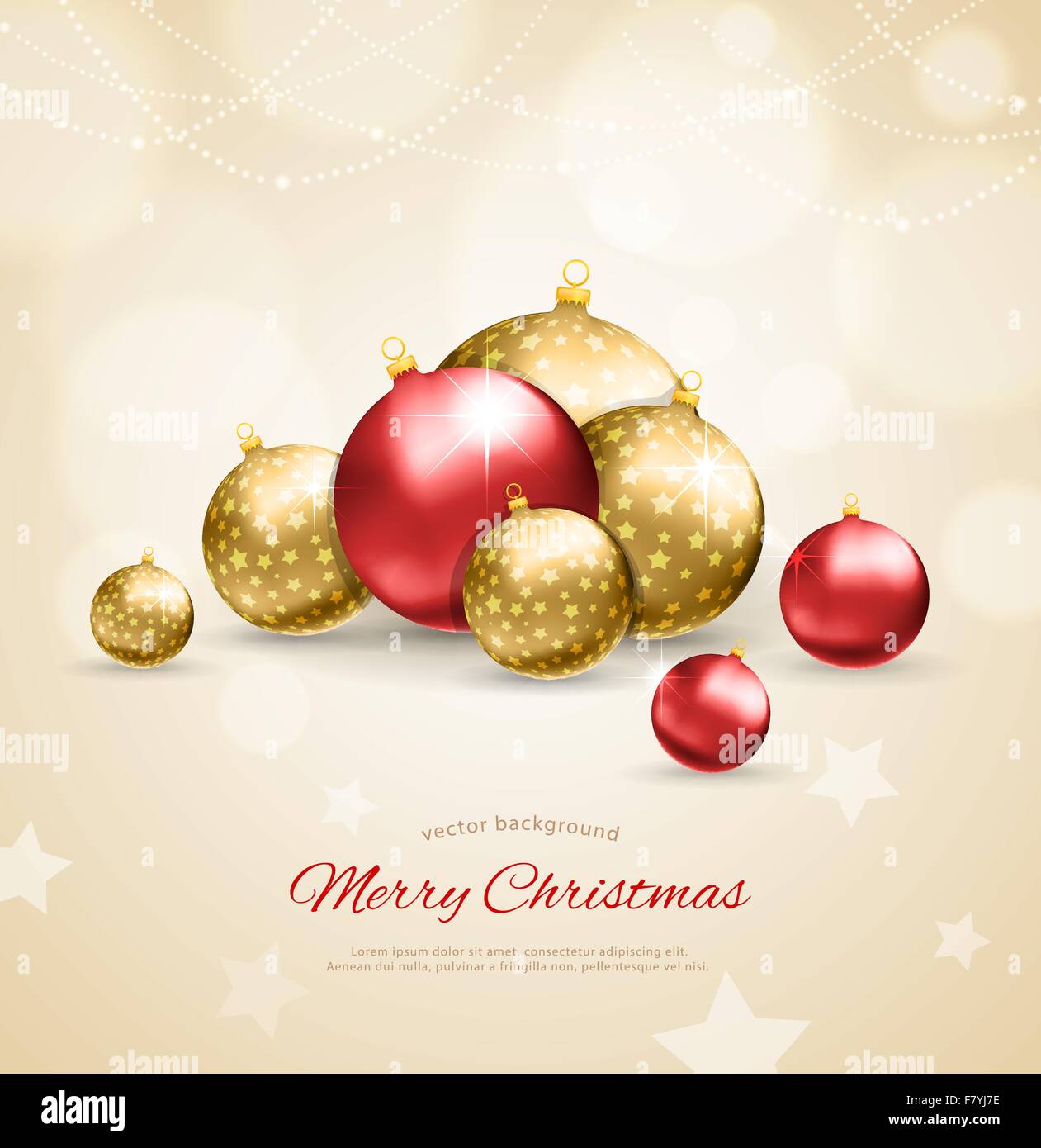 Christmas balls template background Stock Vector Image & Art - Alamy