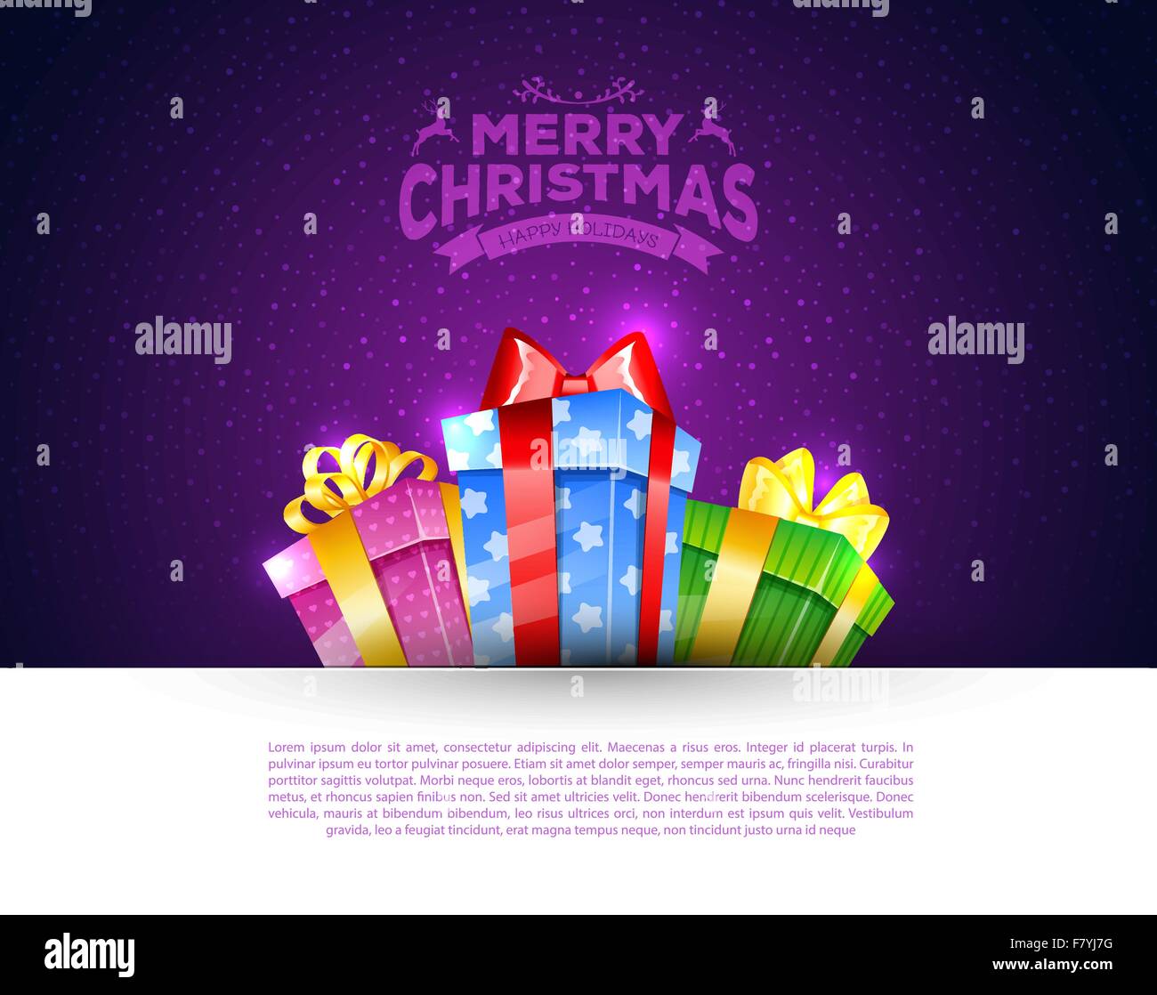Colorful gift boxes with bows Stock Vector Image & Art - Alamy