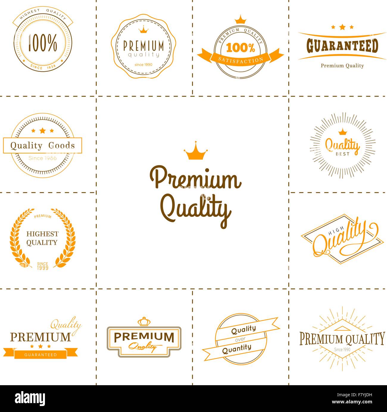 Premium quality labels set Stock Vector Image & Art - Alamy