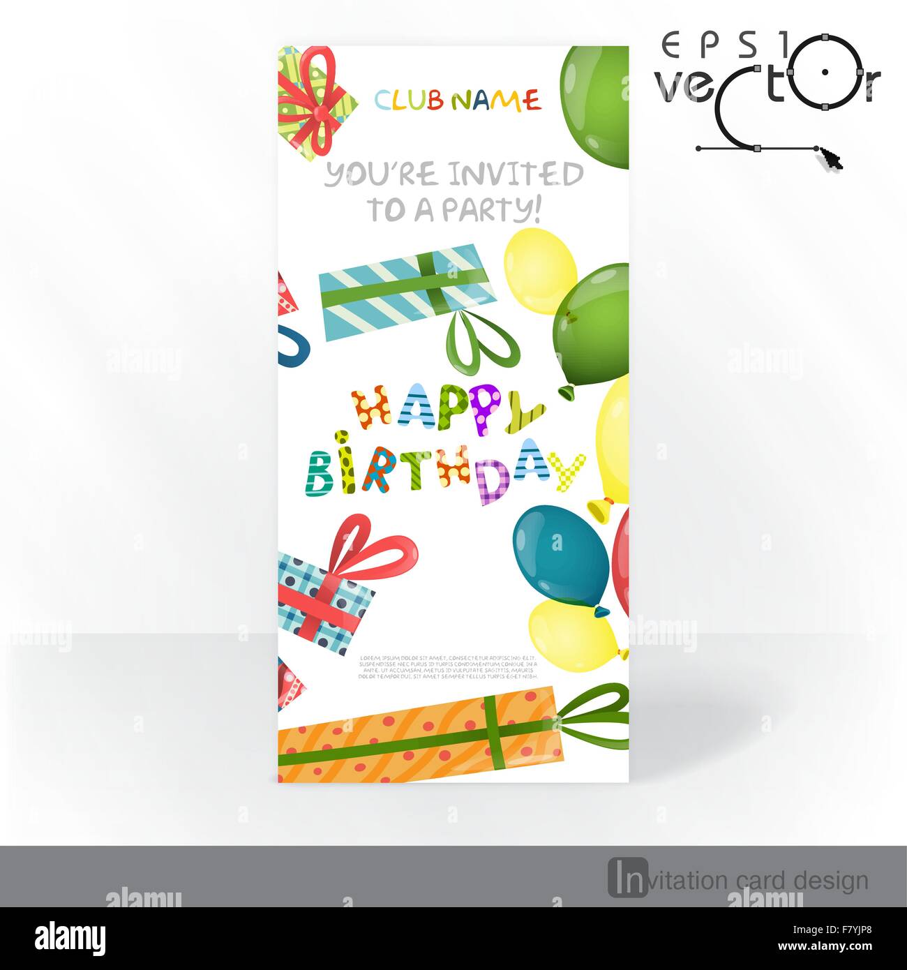 Business card party Stock Vector Images - Alamy