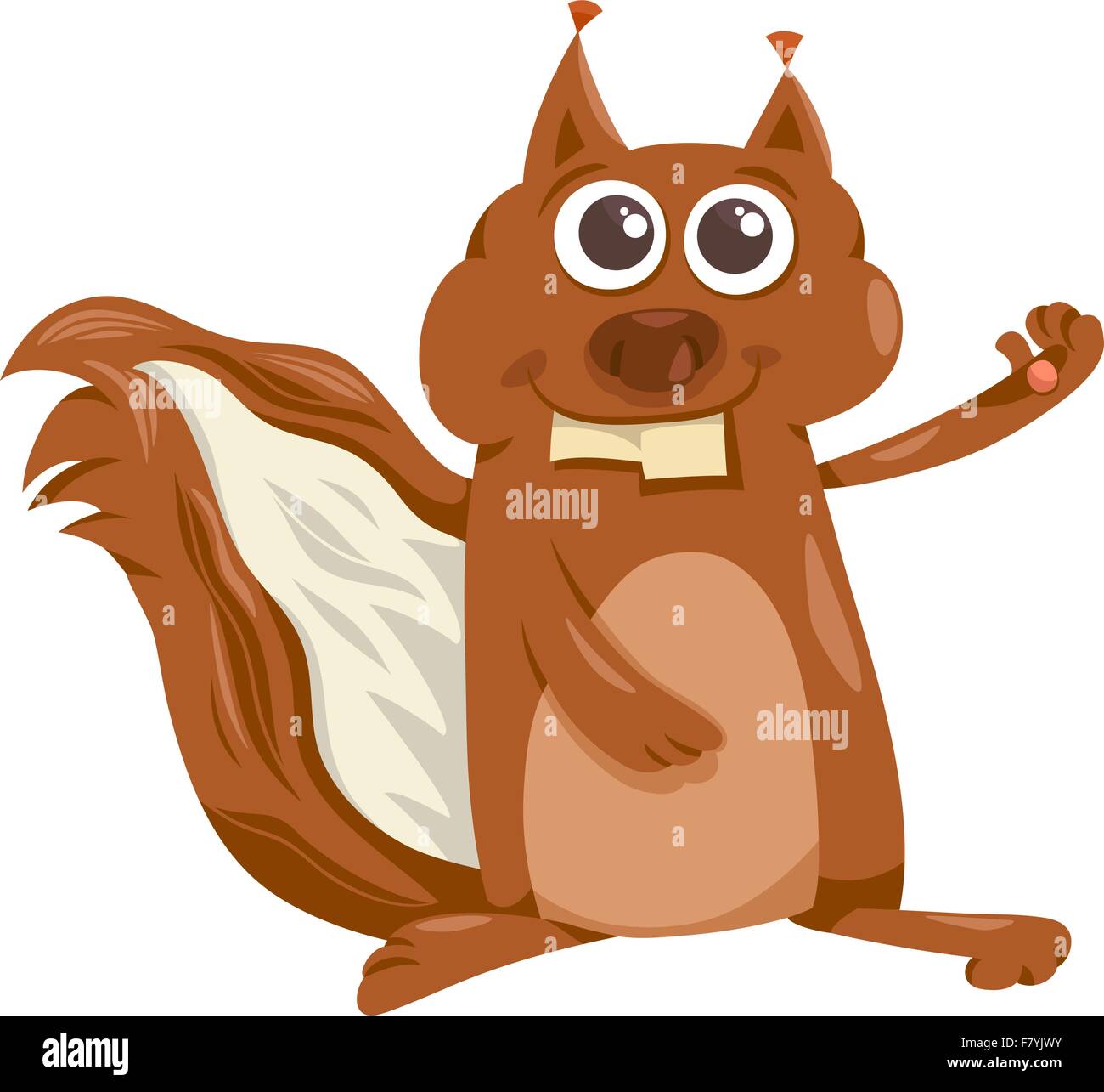 squirrel cartoon illustration Stock Vector Image & Art - Alamy
