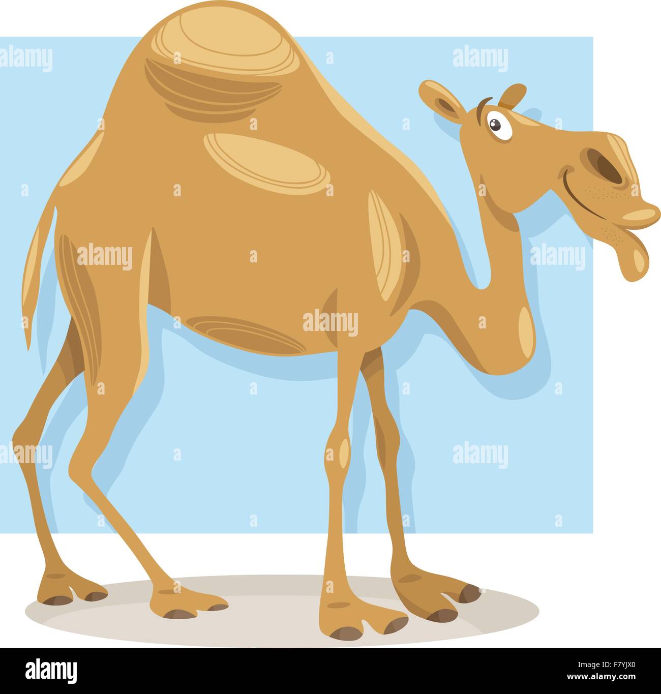 dromedary camel cartoon illustration Stock Vector Image & Art - Alamy