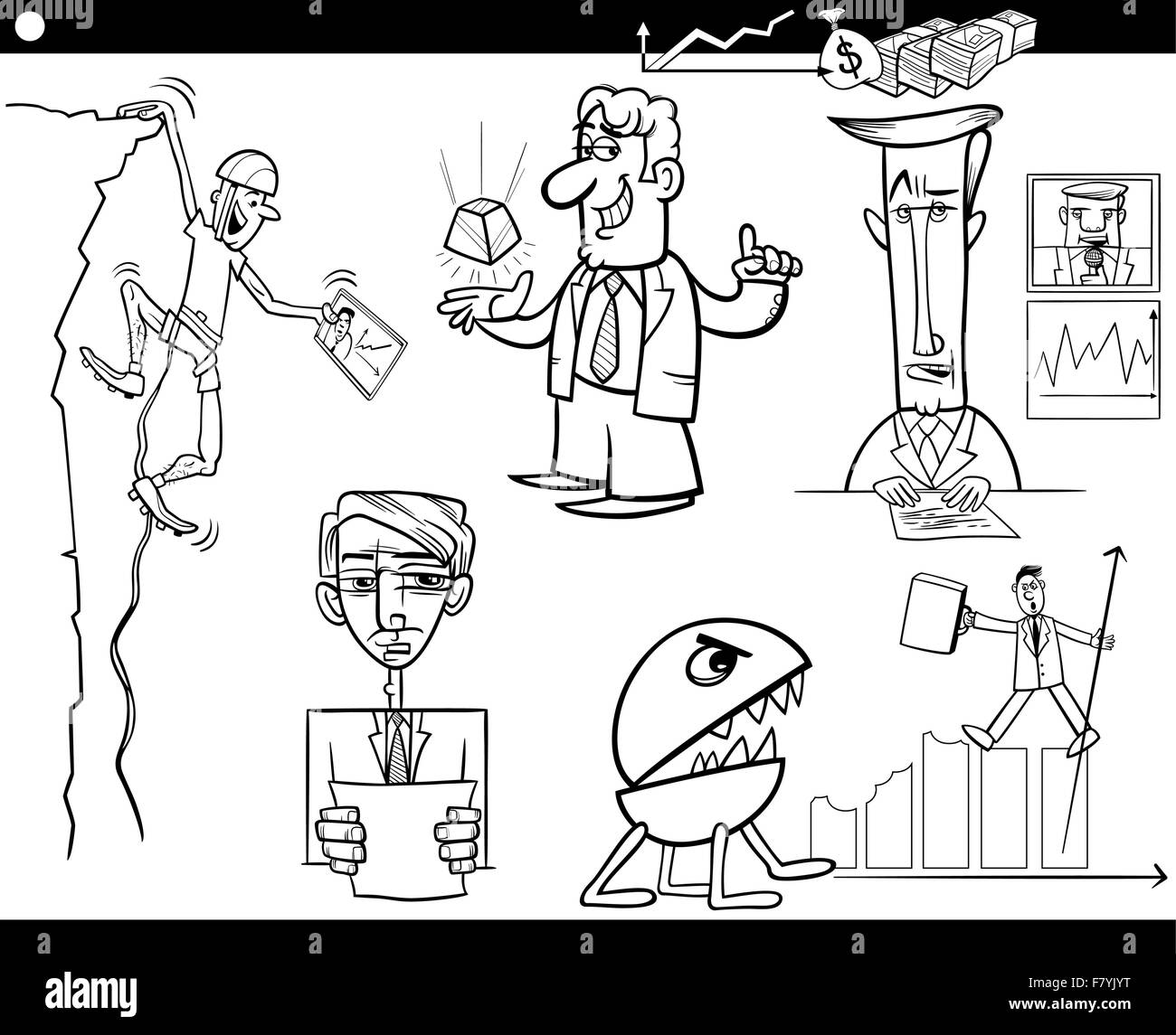 business cartoon concepts and ideas set Stock Vector Image & Art - Alamy