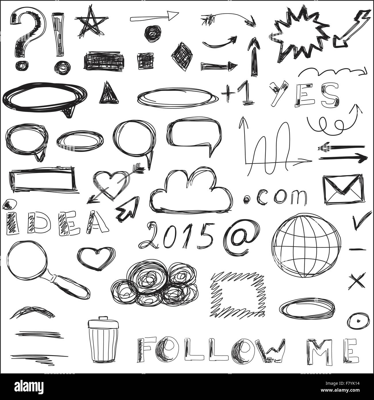 Digital network icons Black and White Stock Photos & Images - Alamy