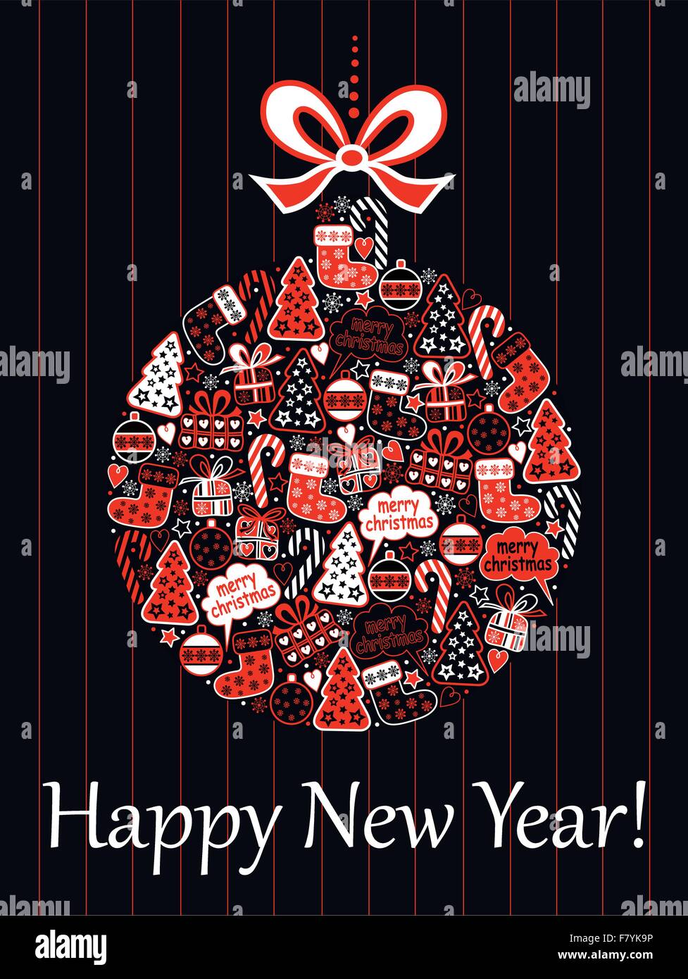 Pattern christmas socks gifts Stock Vector Images - Alamy