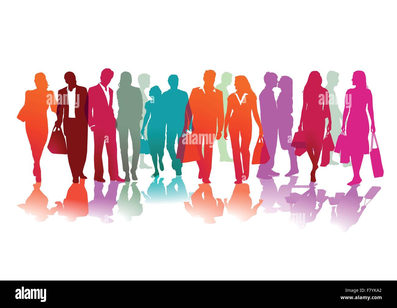 People in retail Stock Vector Images - Alamy