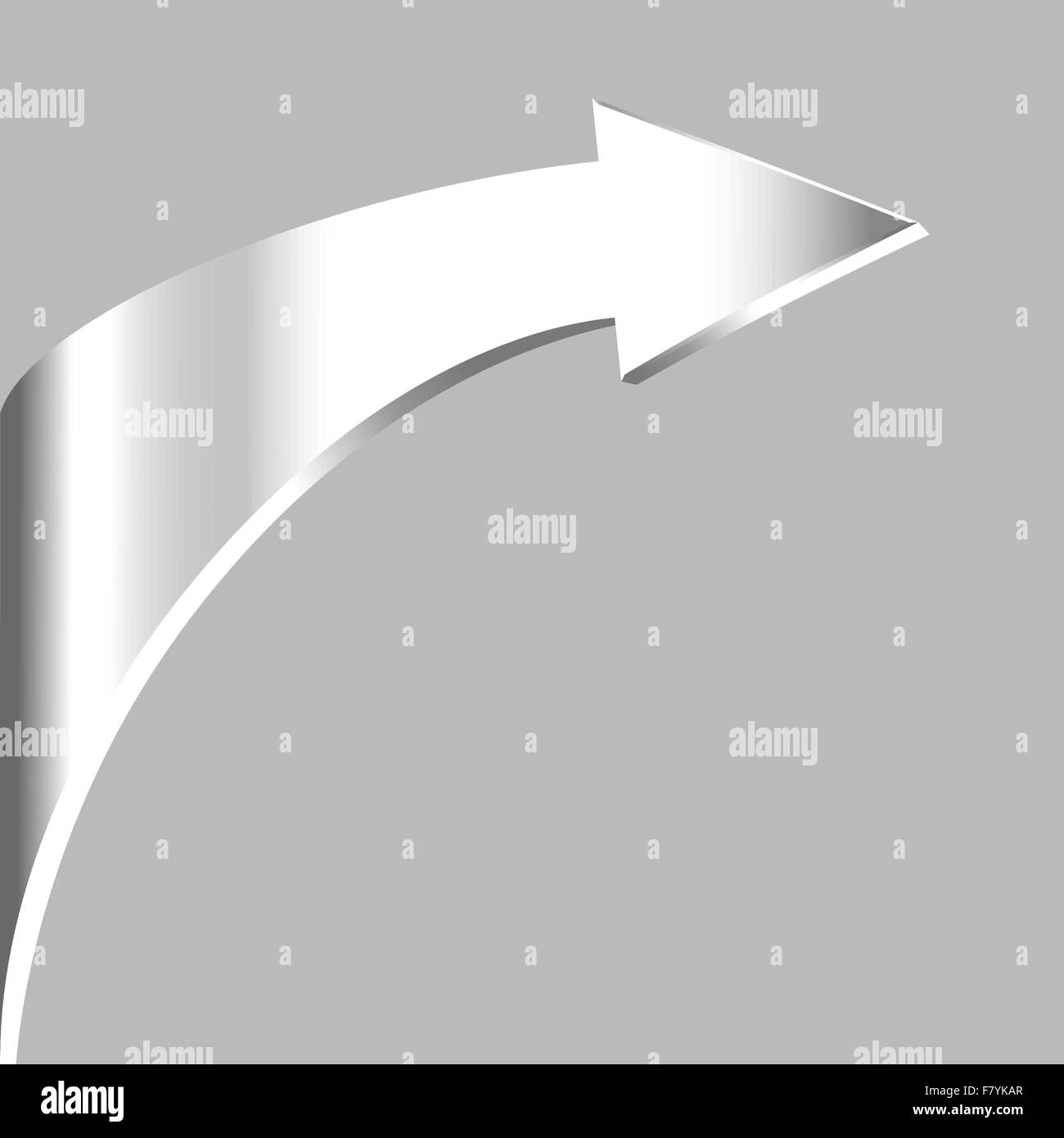Silver arrow and neutral grey background Stock Vector Image & Art - Alamy