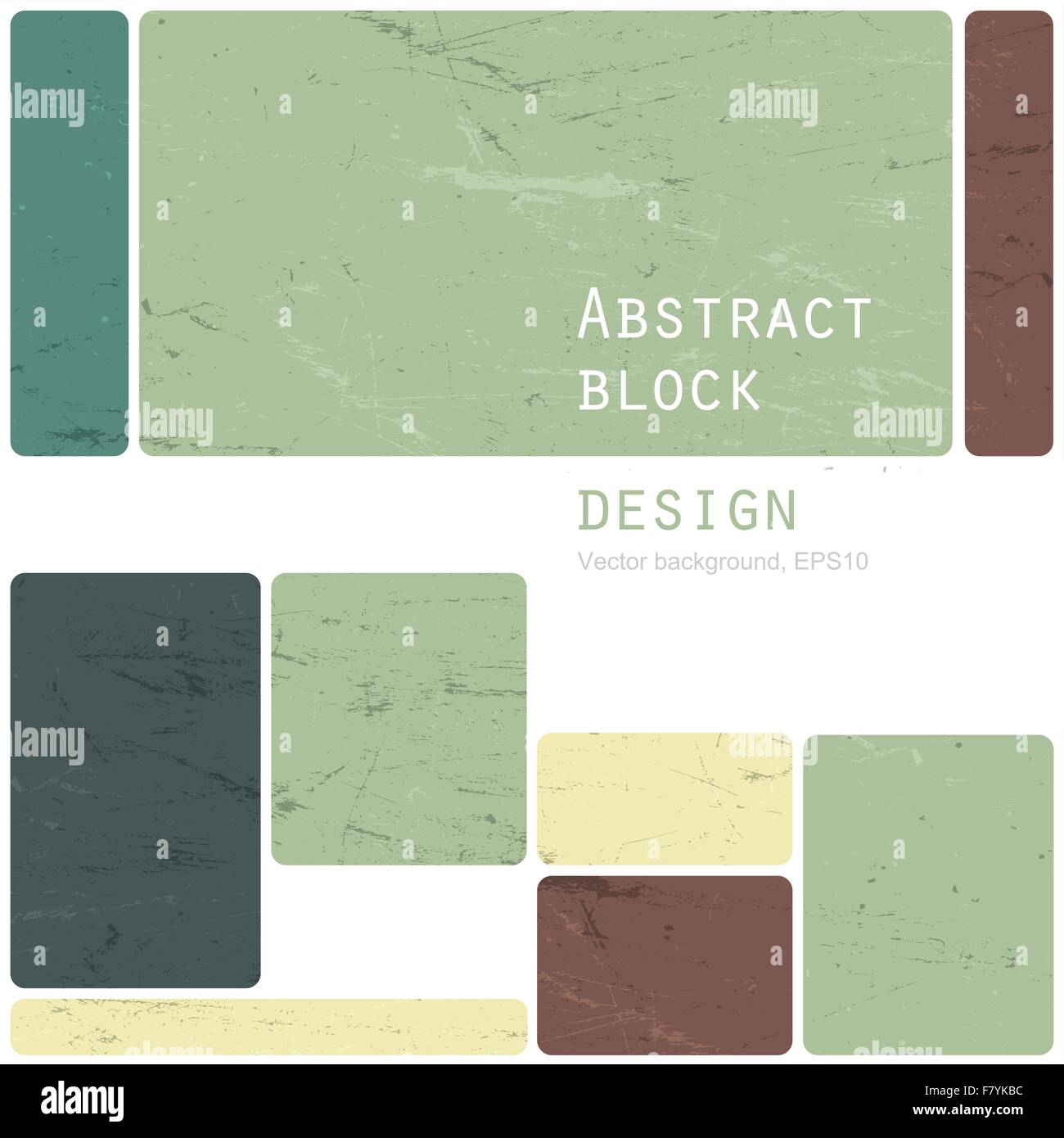 Abstract retro blocks design background, Vector Stock Vector Image ...