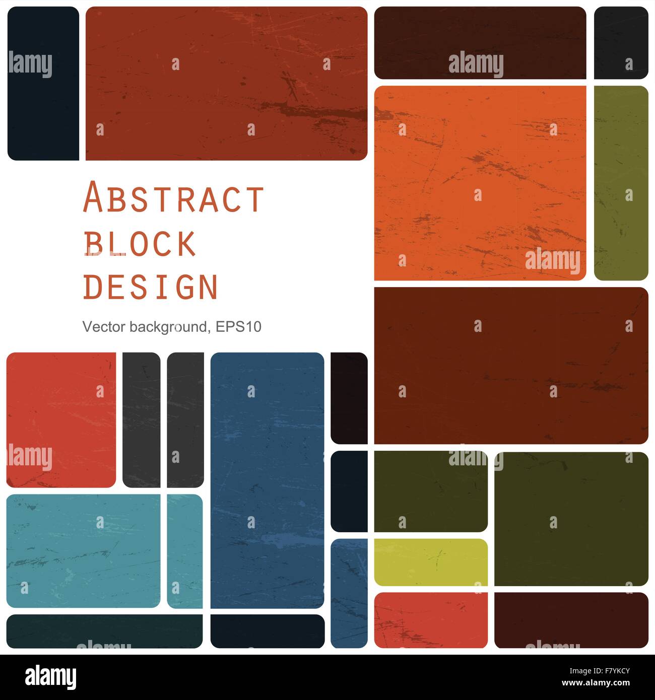 Abstract retro blocks design background hi-res stock photography and ...