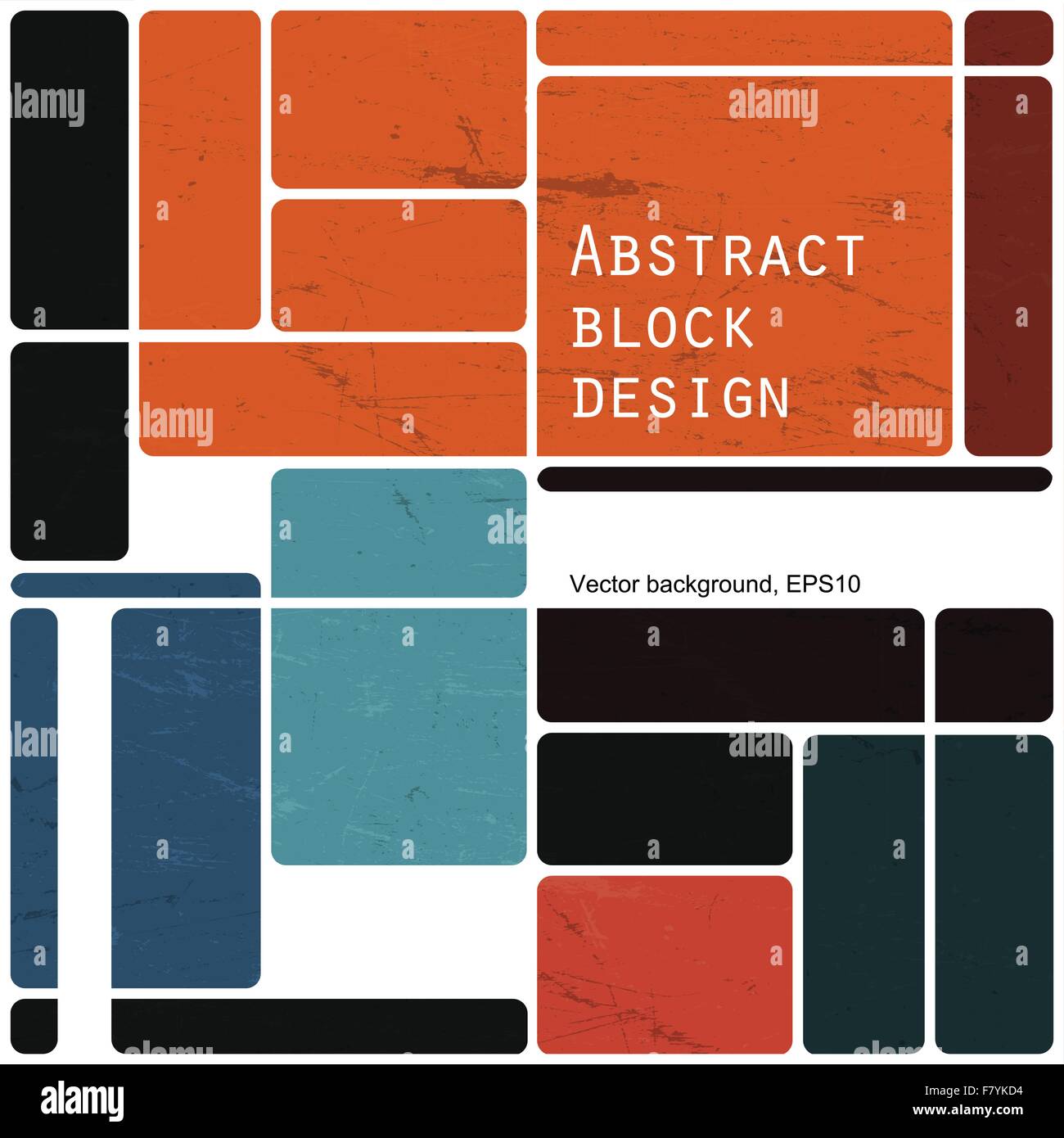 Abstract retro blocks design background colorful, Vector Stock Vector ...