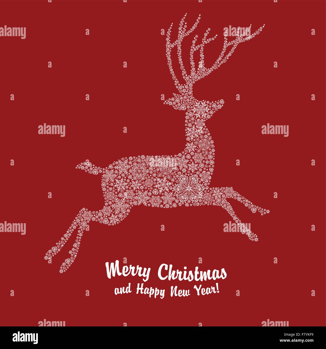 Red deer silhouette Stock Vector Images - Alamy