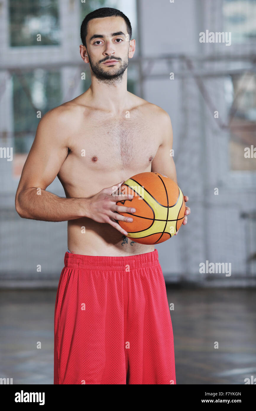 young and healthy people man have recreation and training exercise ...