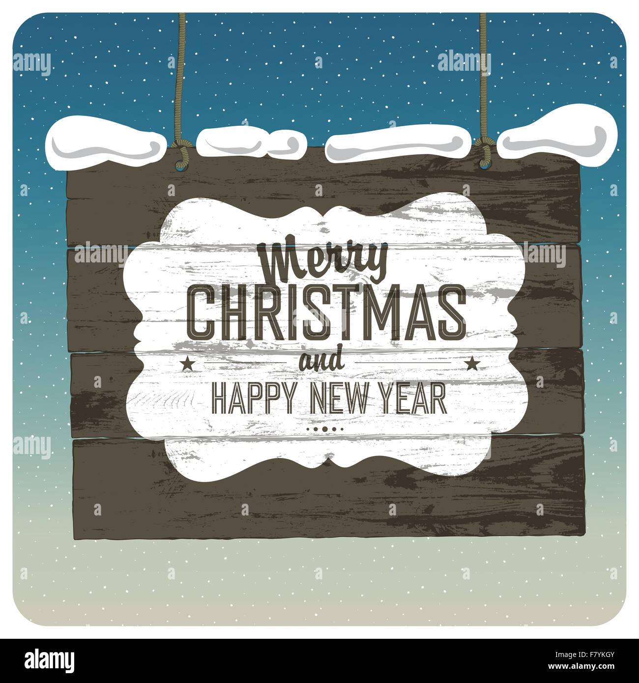 Christmas Wooden Signboard Stock Vector Image And Art Alamy