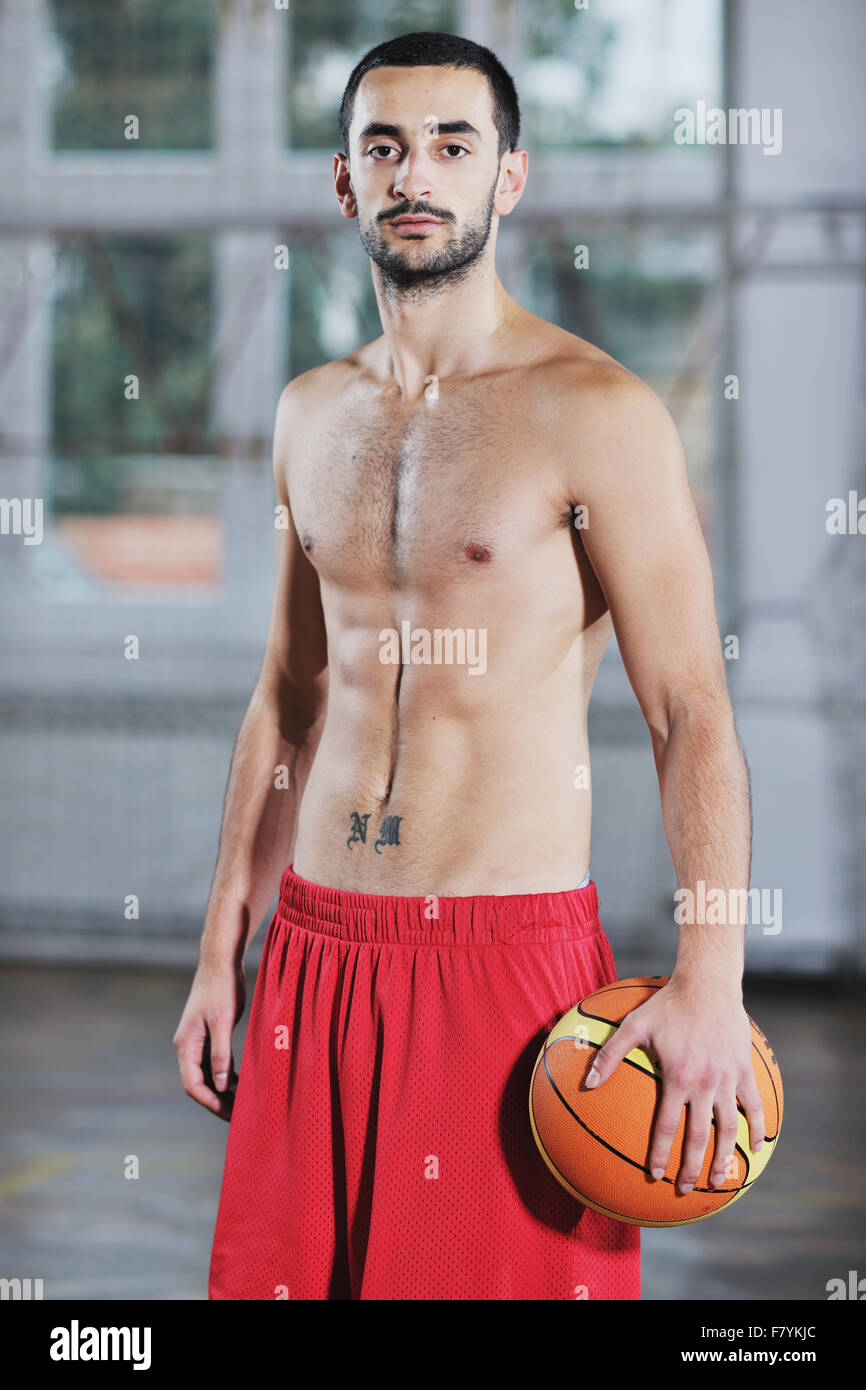 young and healthy people man have recreation and training exercise ...