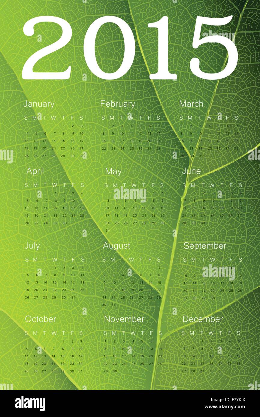 Environmental calendar Stock Vector Images - Alamy
